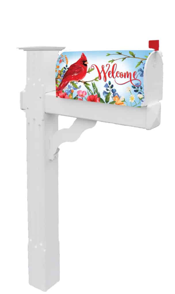 Cardinal Wildflowers-Mailbox Makeover - Custom Decor