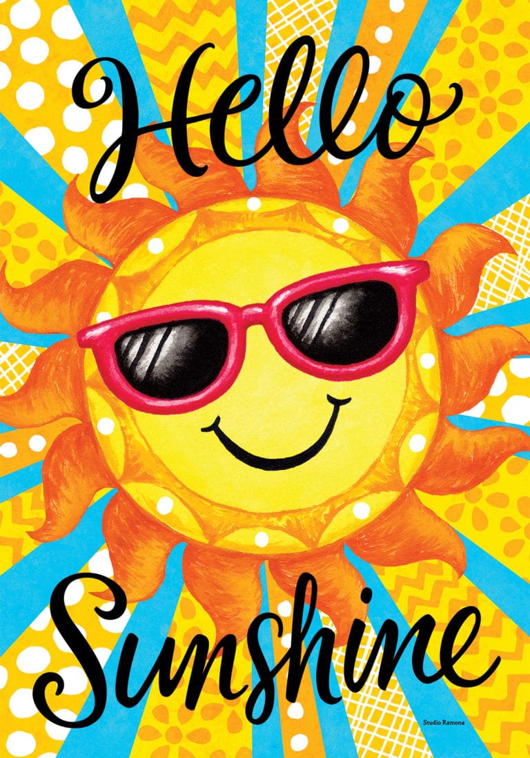 Hello Sunshine-Flag by Studio Ramona - Custom Decor
