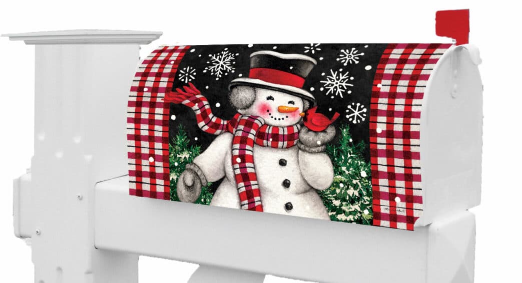 Snowman & Cardinal- Mailbox Makeover - Custom Decor