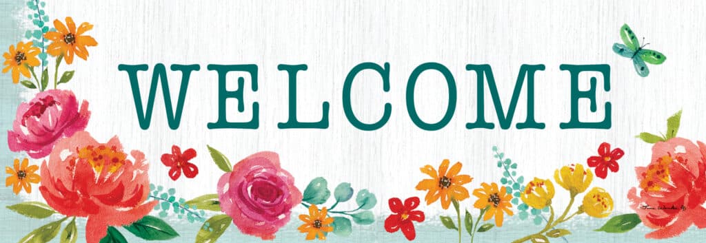 Blessed Floral-Signature Sign - Custom Decor