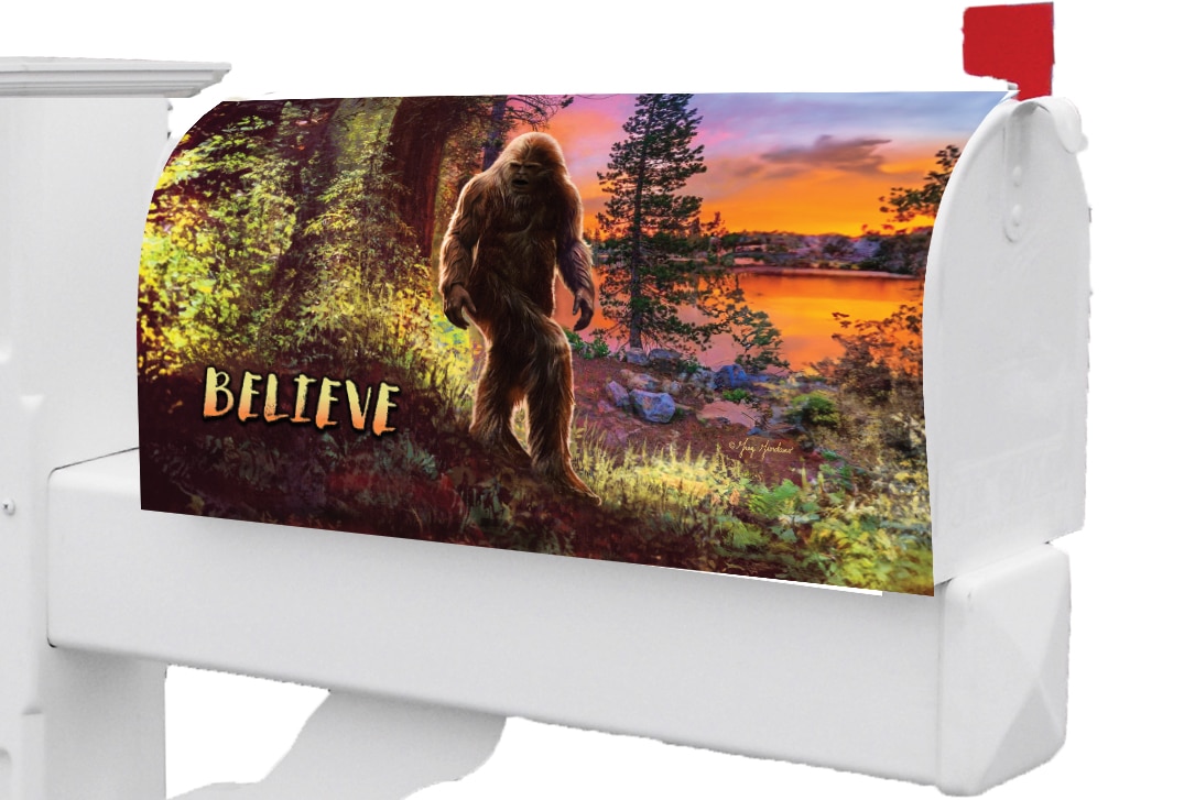 Believe Bigfoot-Large Mailbox Makeover - Custom Decor