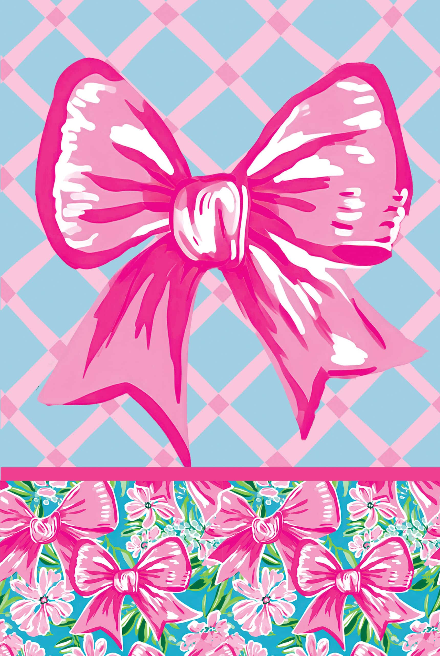 Wind Current-Pink Bow - Custom Decor