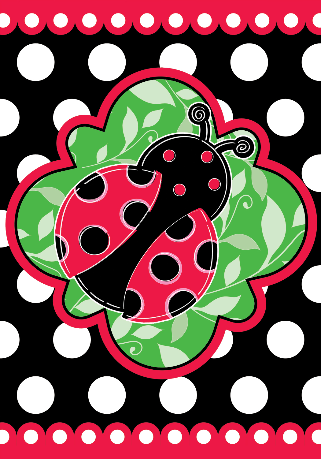 Spotted Ladybug-Flag by Jeremy Thomas - Custom Decor