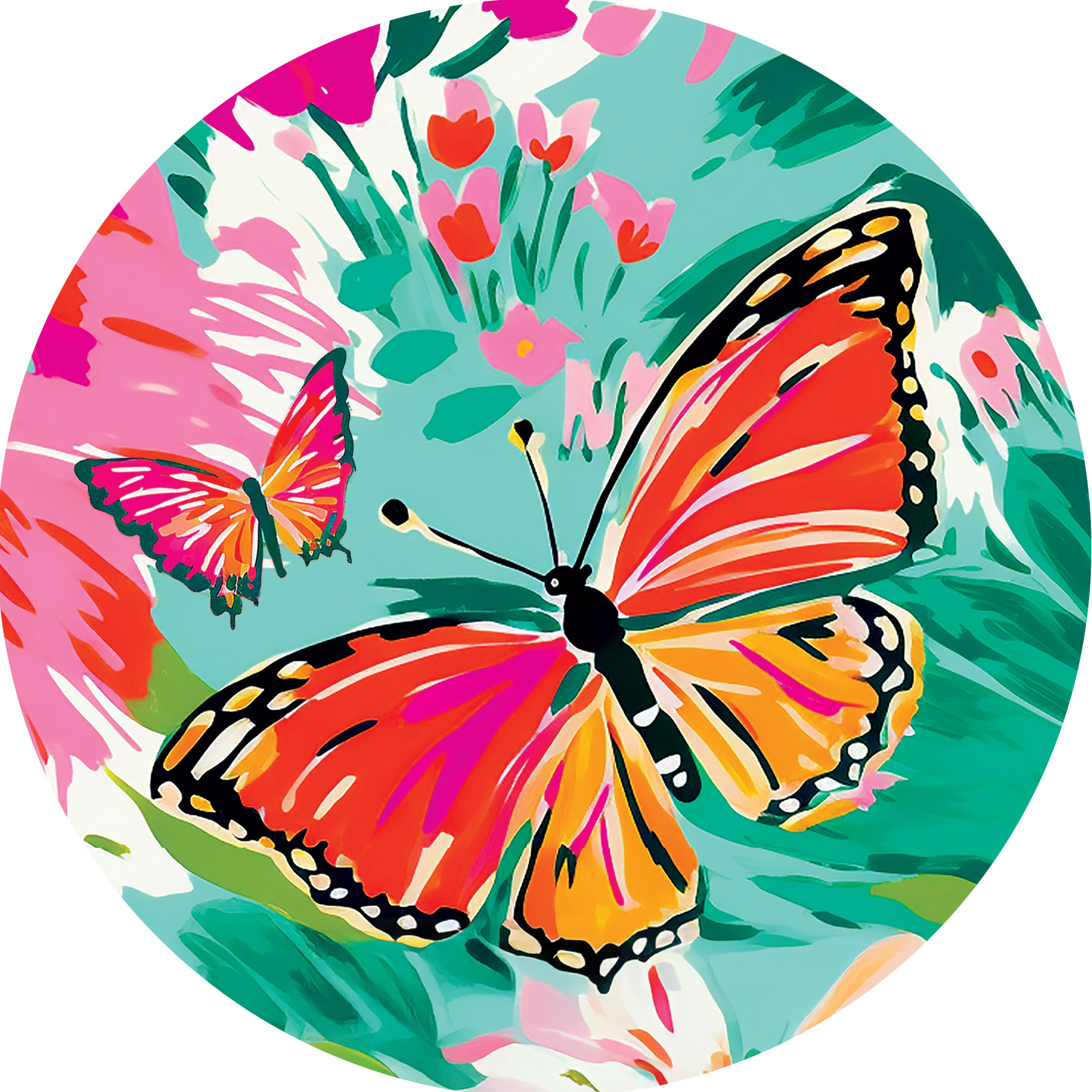 Vibrant Butterflies-Suncatcher - Custom Decor