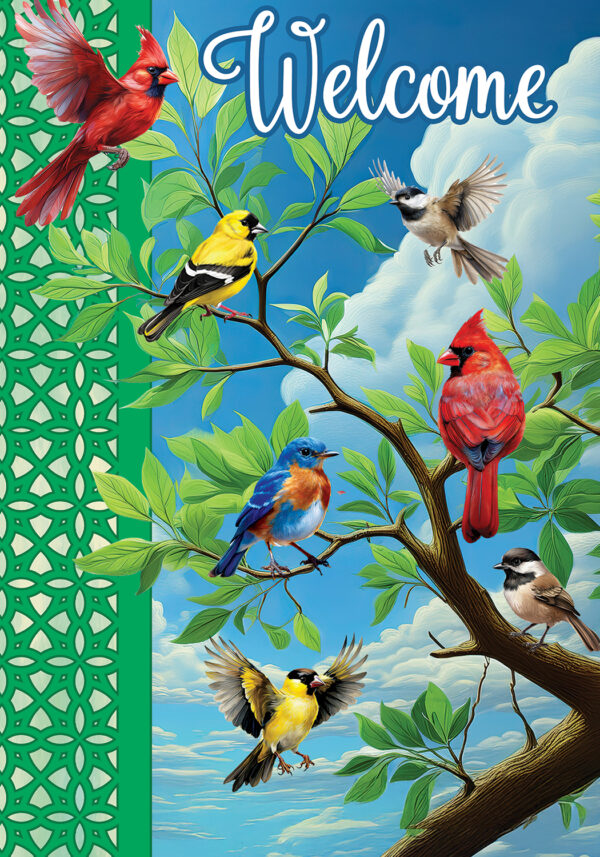 Bird Branch-Flag by Artie Hansom - Custom Decor