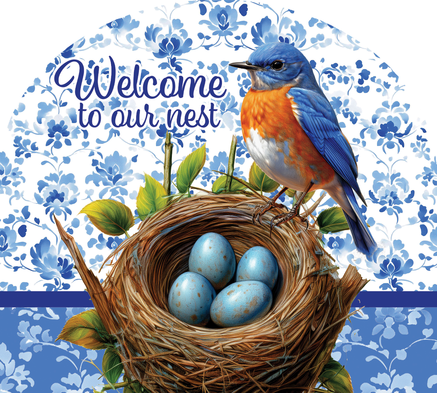 Bluebird Nest-Arbor Mate - Custom Decor