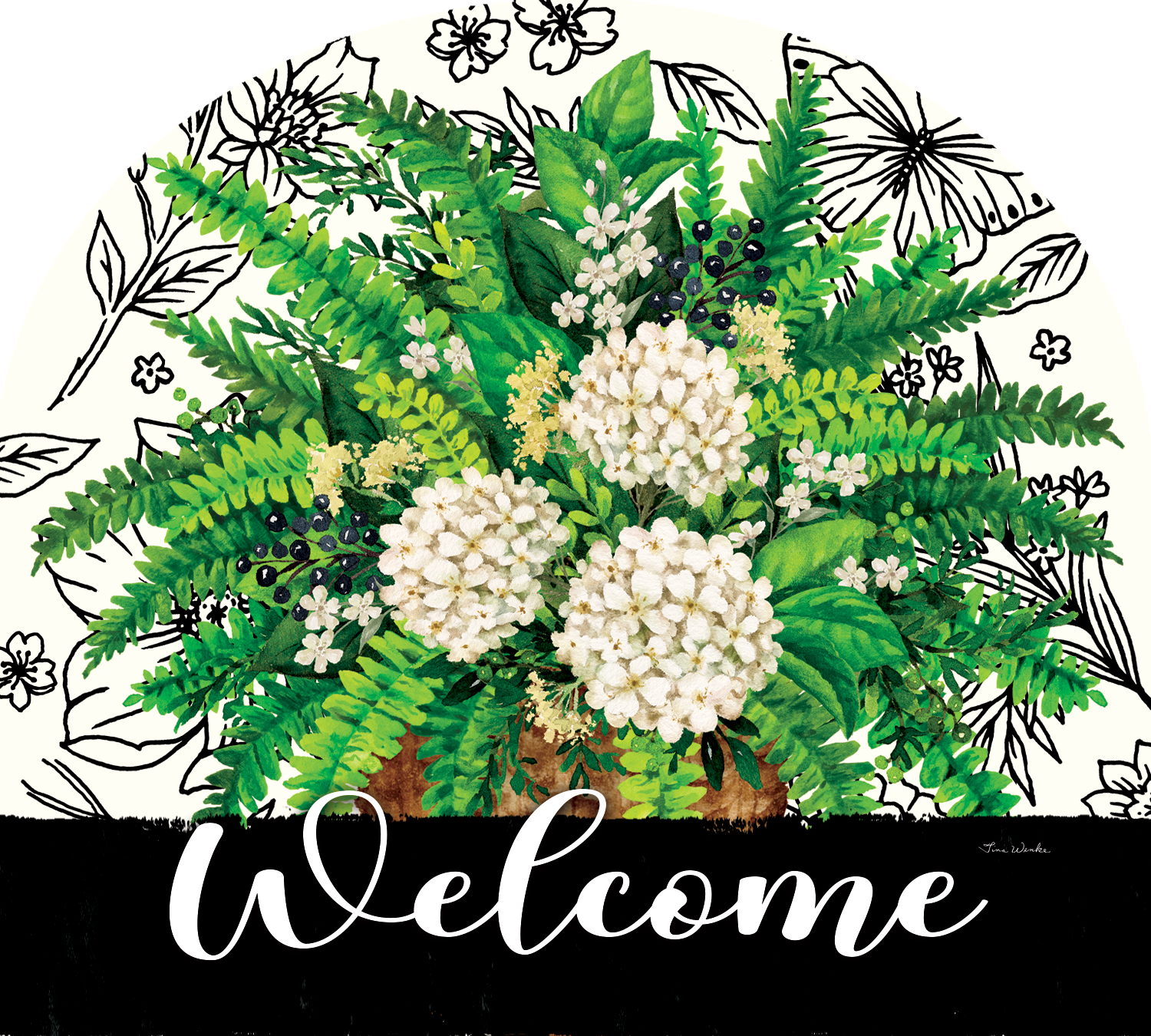 Elegant Fern-Abor Mate - Custom Decor